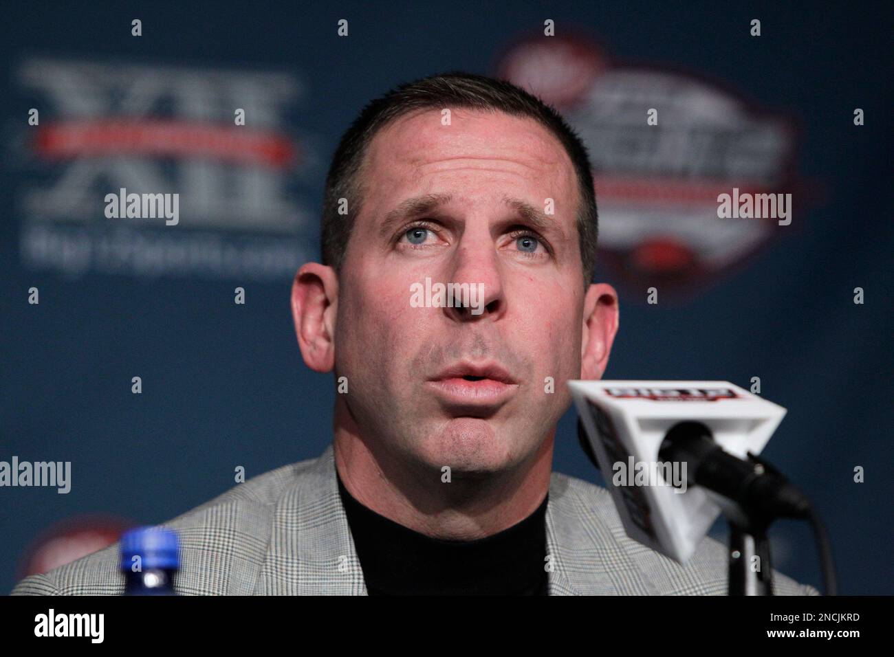 Nebraska coach Bo Pelini during a news conference for the NCAA Big 12 ...