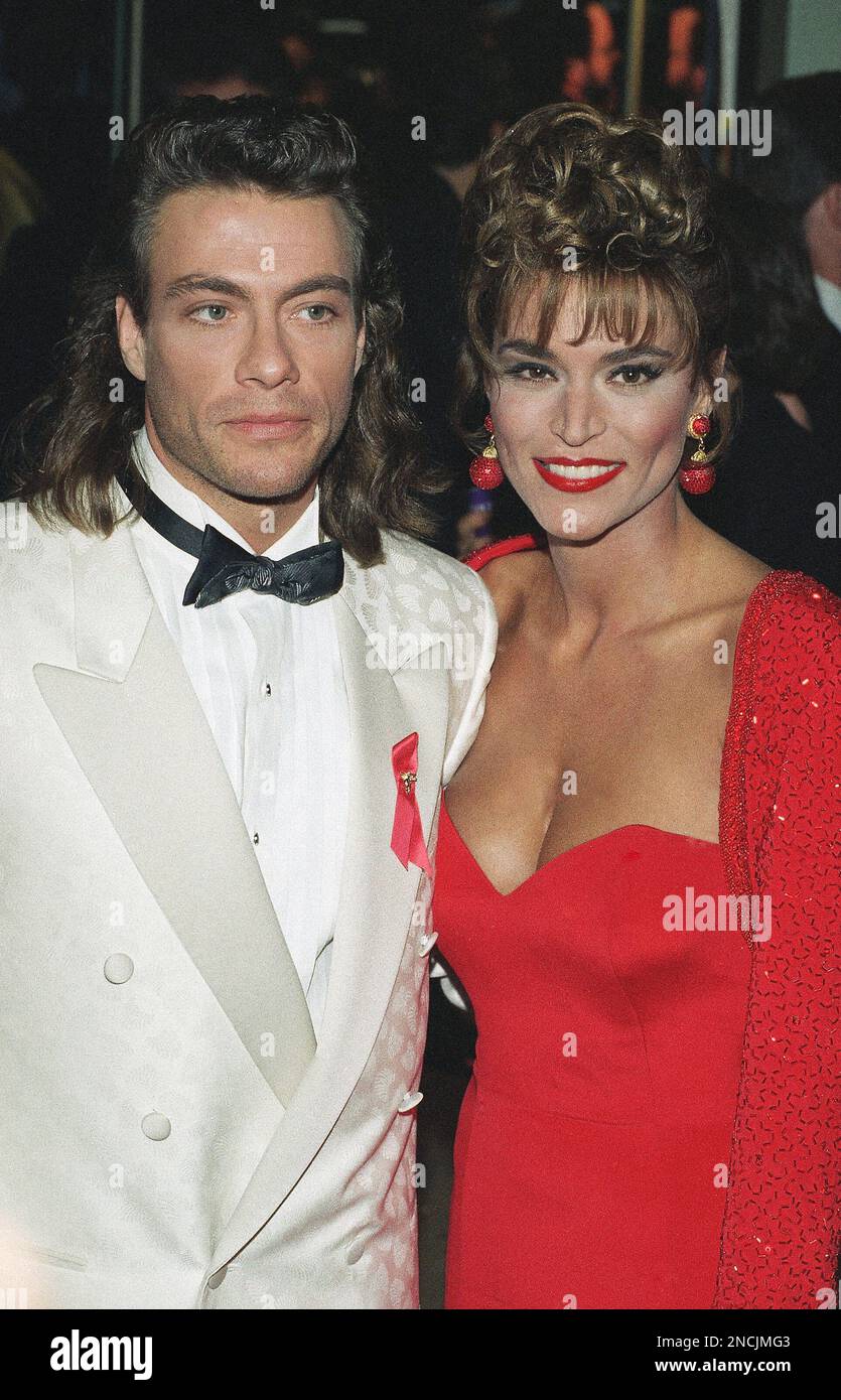 Jean-Claude Van Damme is shown at Golden Globe Awards with an ...