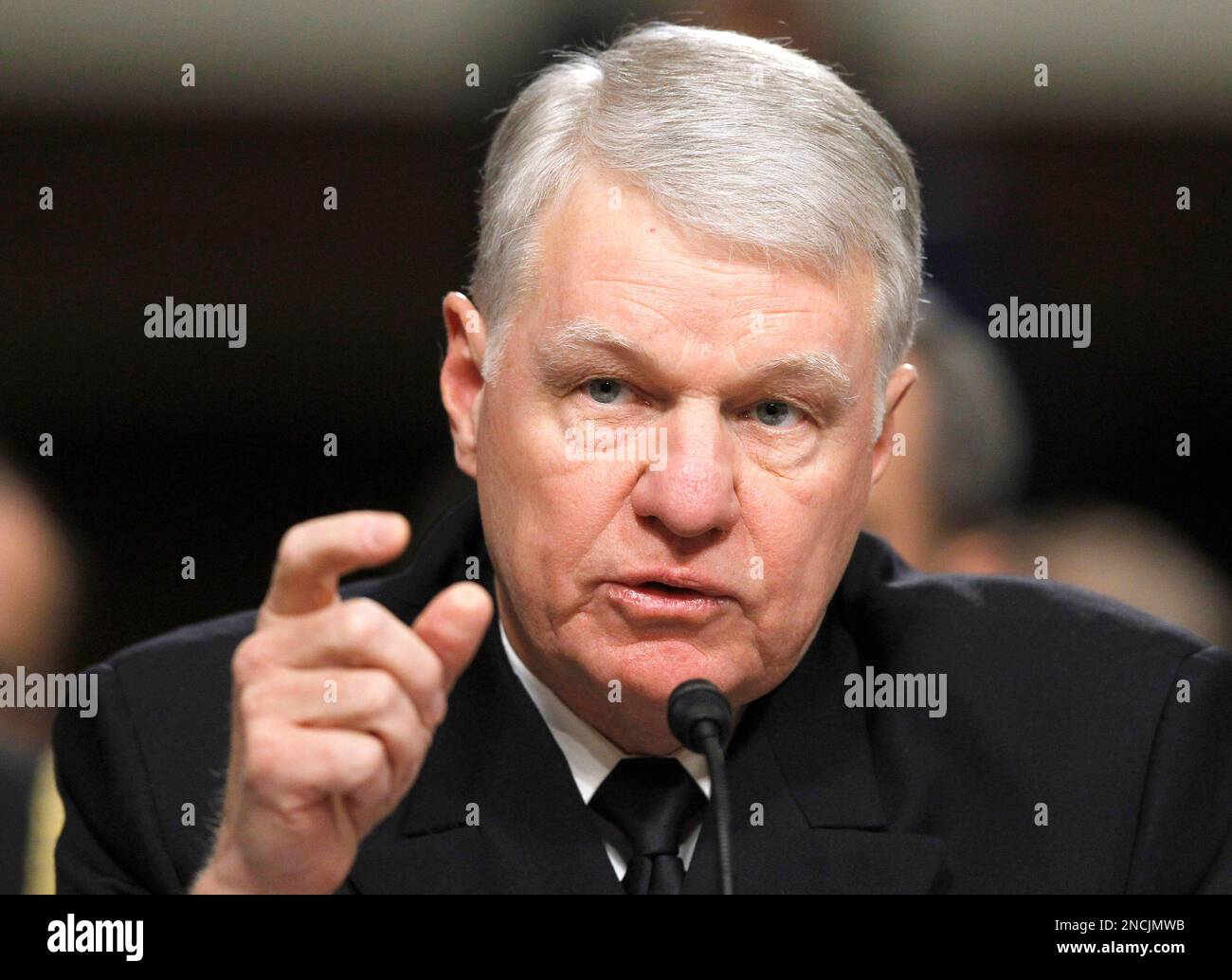 Chief of Naval Operations Adm. Gary Roughead, testifies on Capitol Hill ...