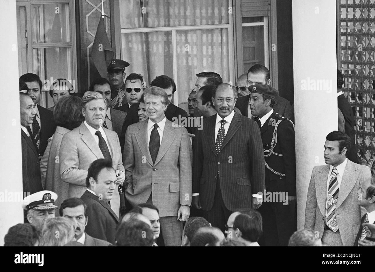 Posing for the photographers from left to right are: West German ...