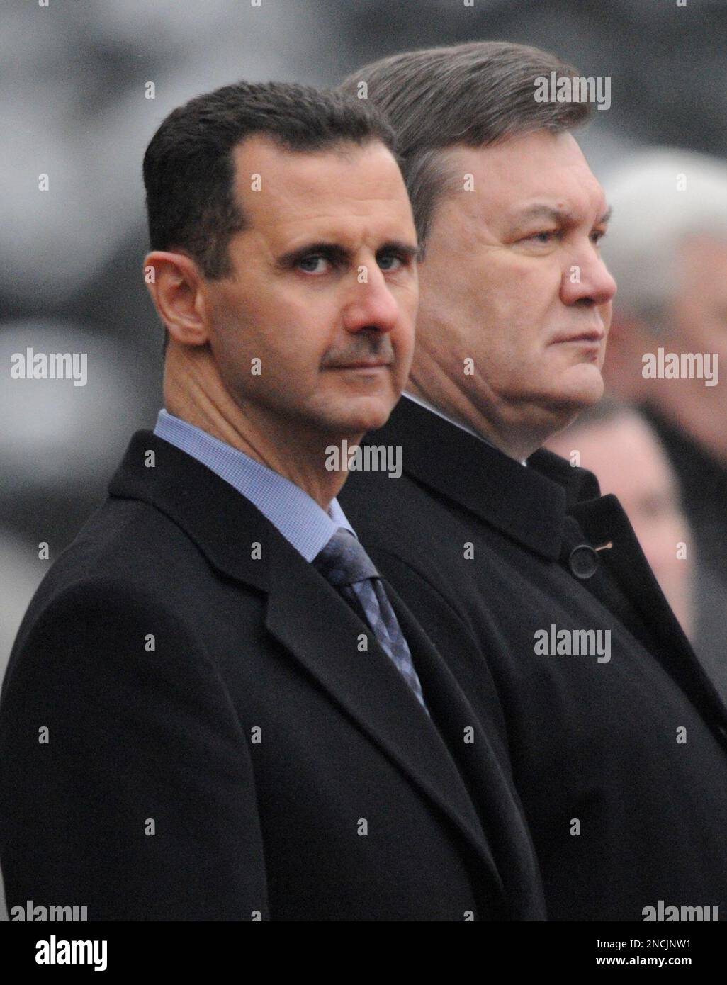 Ukrainian President Viktor Yanukovych and Syrian President Bashar Assad ...