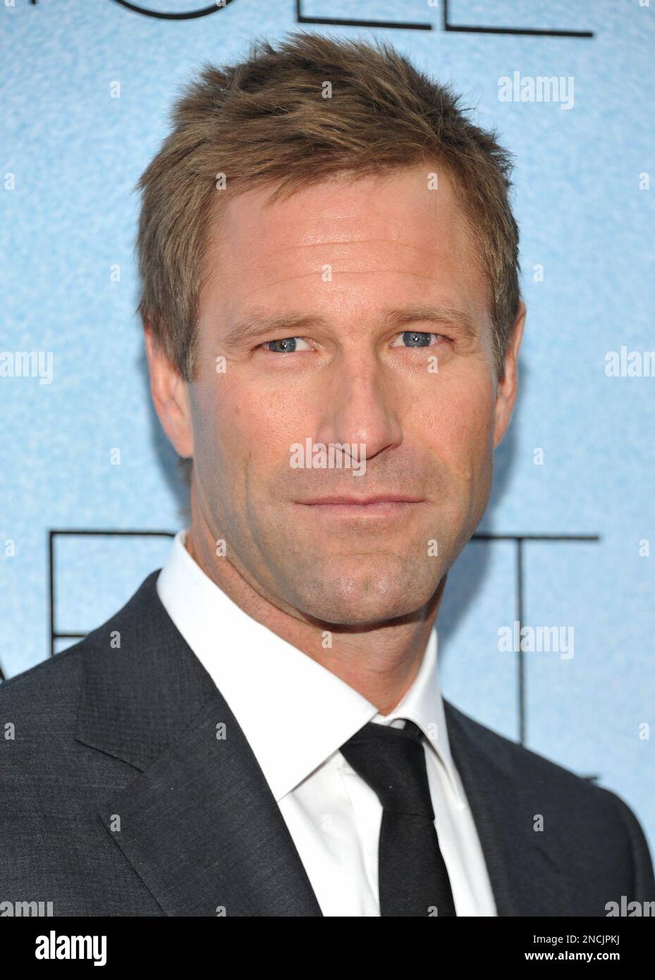 Actor Aaron Eckhart attends the premiere of 'Rabbit Hole' at the Paris ...