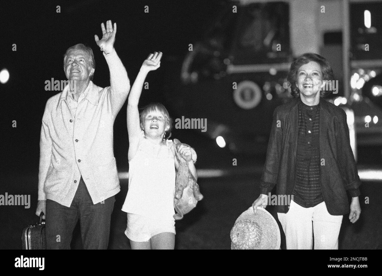 President Jimmy Carter, daughter Amy and first lady Rosalynn Carter ...