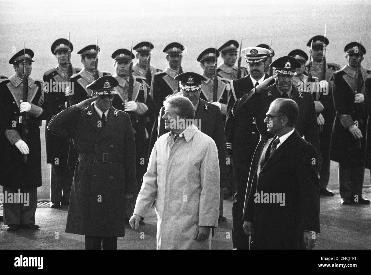 President Jimmy Carter and Muhammad Reza Shah Pahlavi of Iran begin the ...