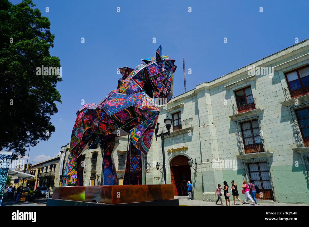 Fernando Andriacci, sculpture near the Zocalo in Oaxaca de Juárez City ...