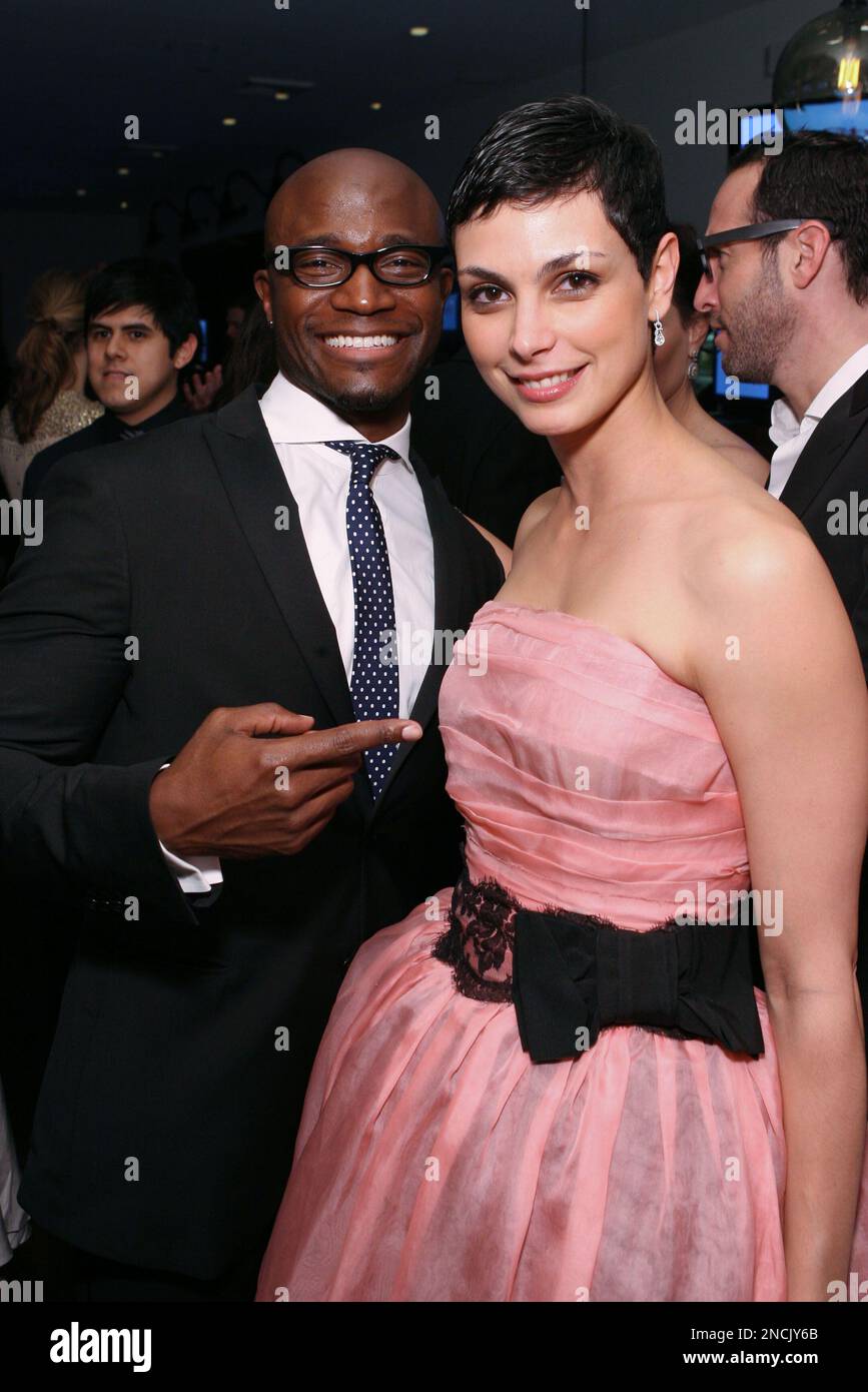 Taye Diggs, left, and Morena Baccarin are seen inside the InStyle Oscar ...