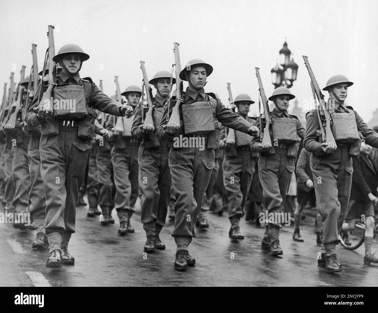 The French Canadian regiment, which is to mount guard at Buckingham ...