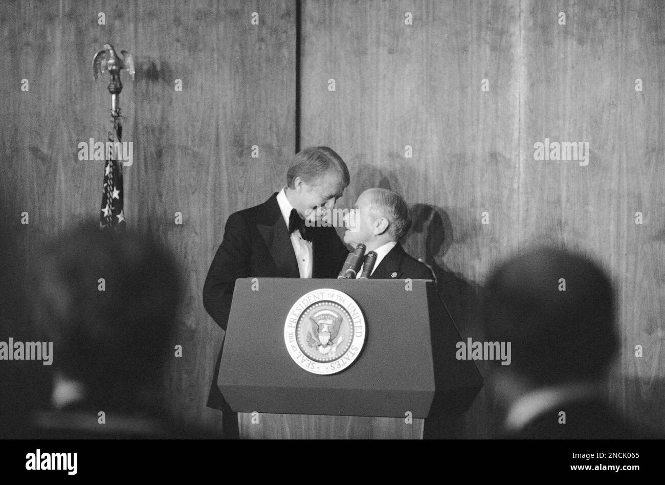 President Jimmy Carter talks with former New York City Mayor Abraham ...