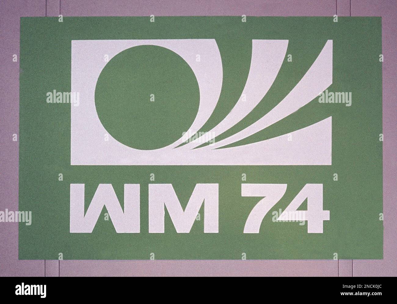 Official logo of the 1974 Soccer World Cup to be held in West Germany ...