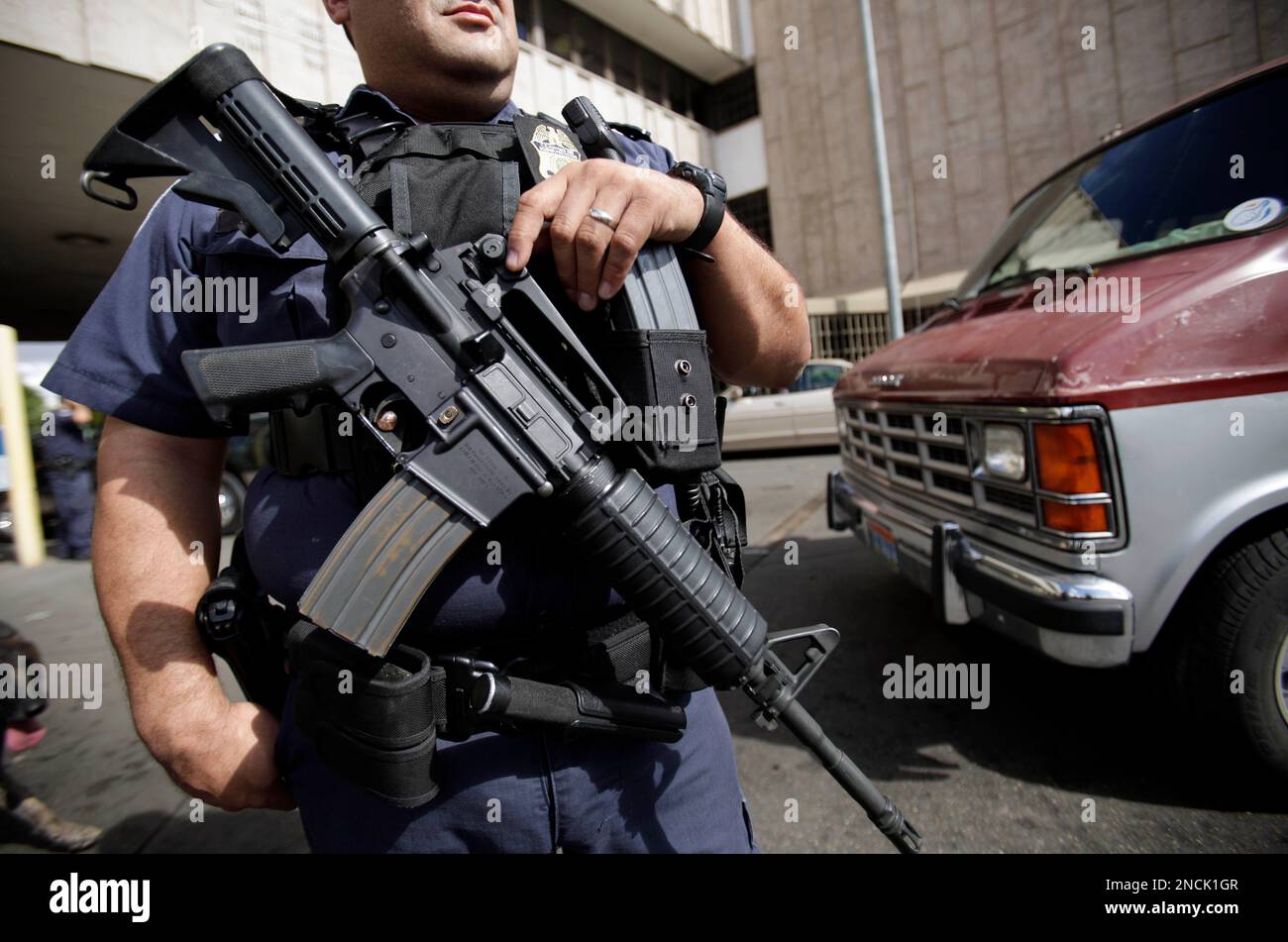 In this Oct. 20, 2010 picture, a customs official stands guard at the ...