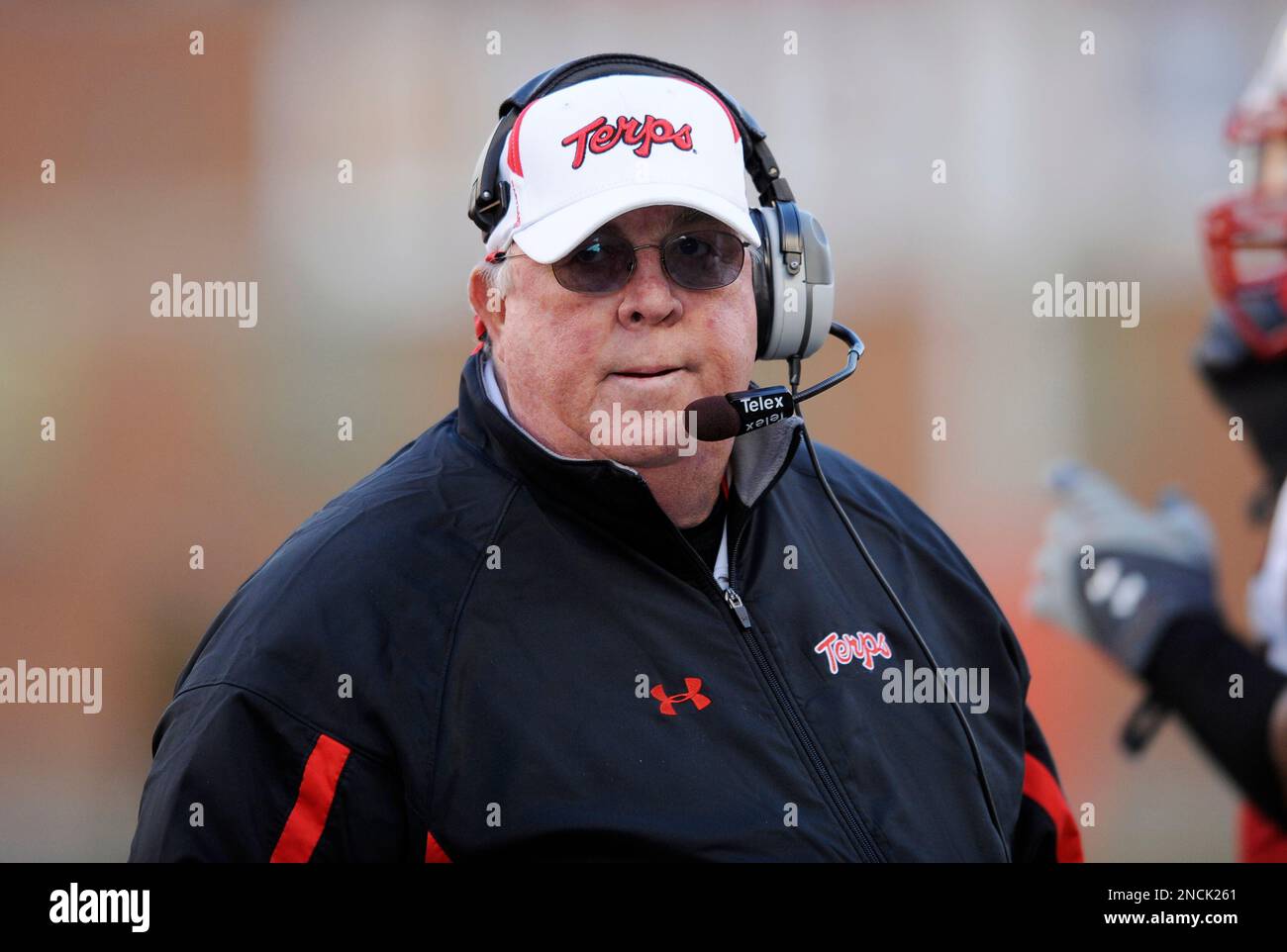 Maryland head coach Ralph Friedgen looks on during an NCAA college ...
