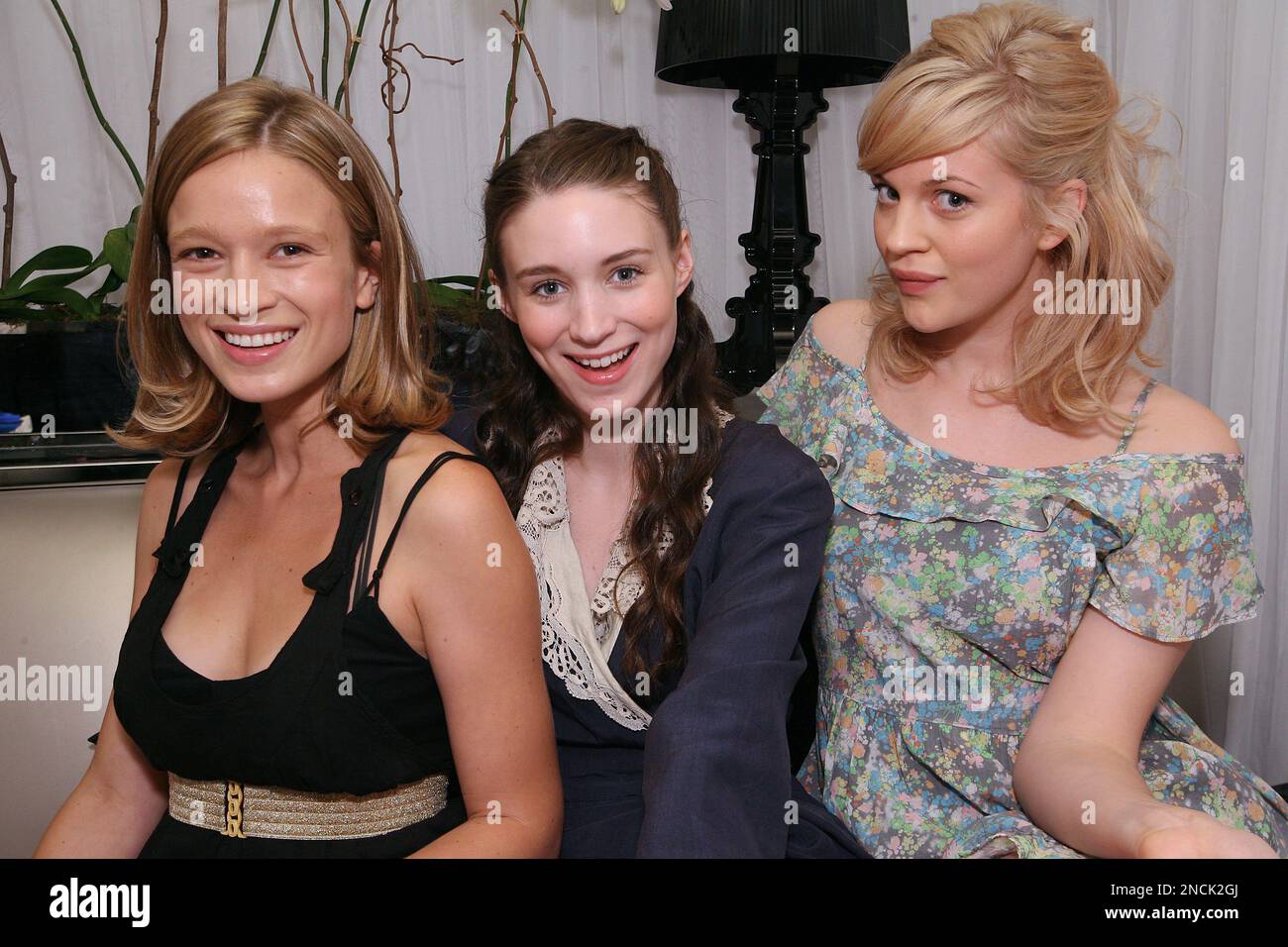 From left, Amy Ferguson, Rooney Mara, and Georgia King are seen at the ...