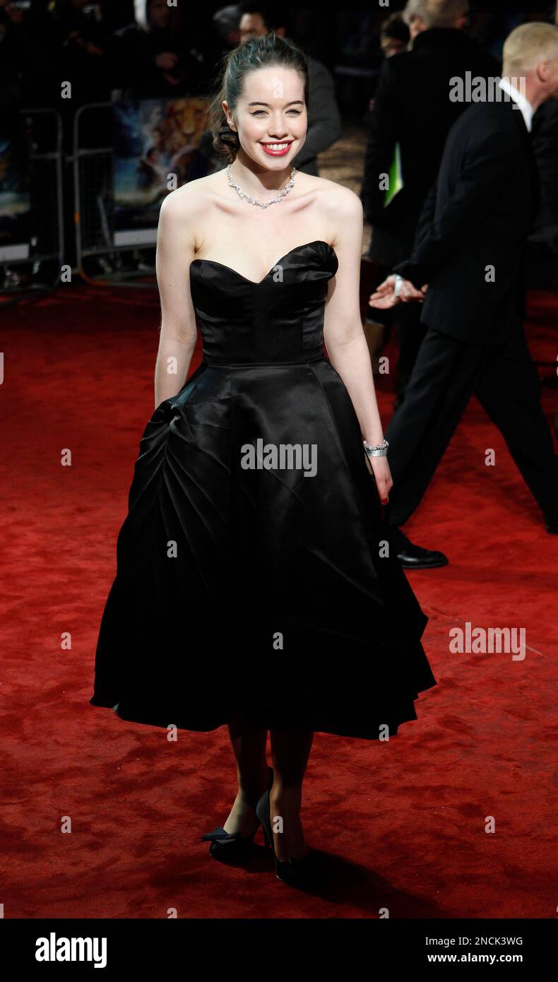 British actress Anna Popplewell arrives for the World premiere of The ...