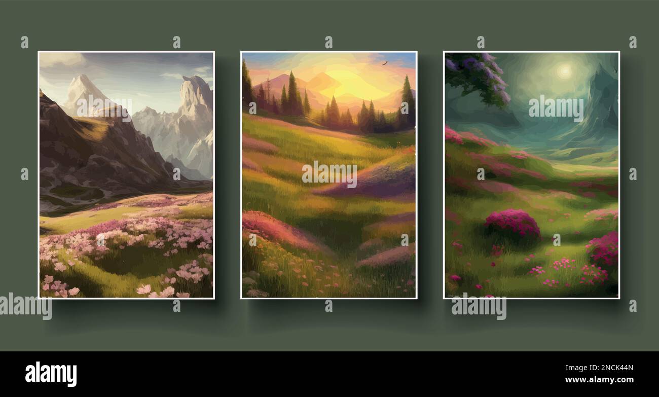 Alpine pink flower Stock Vector Images - Alamy