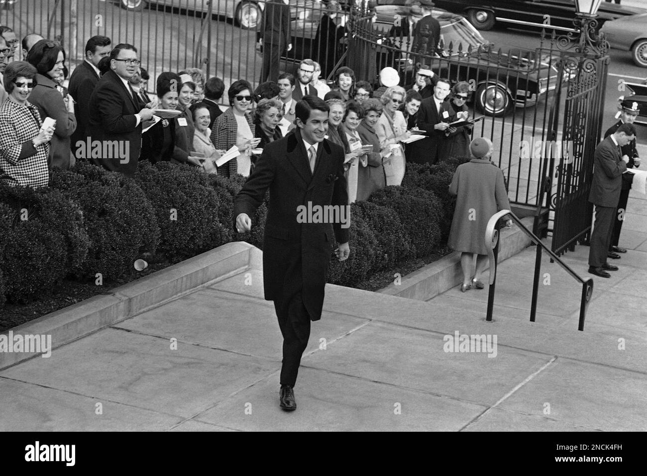 Actor George Hamilton arrives at the White House in Washington, Dec. 9 ...