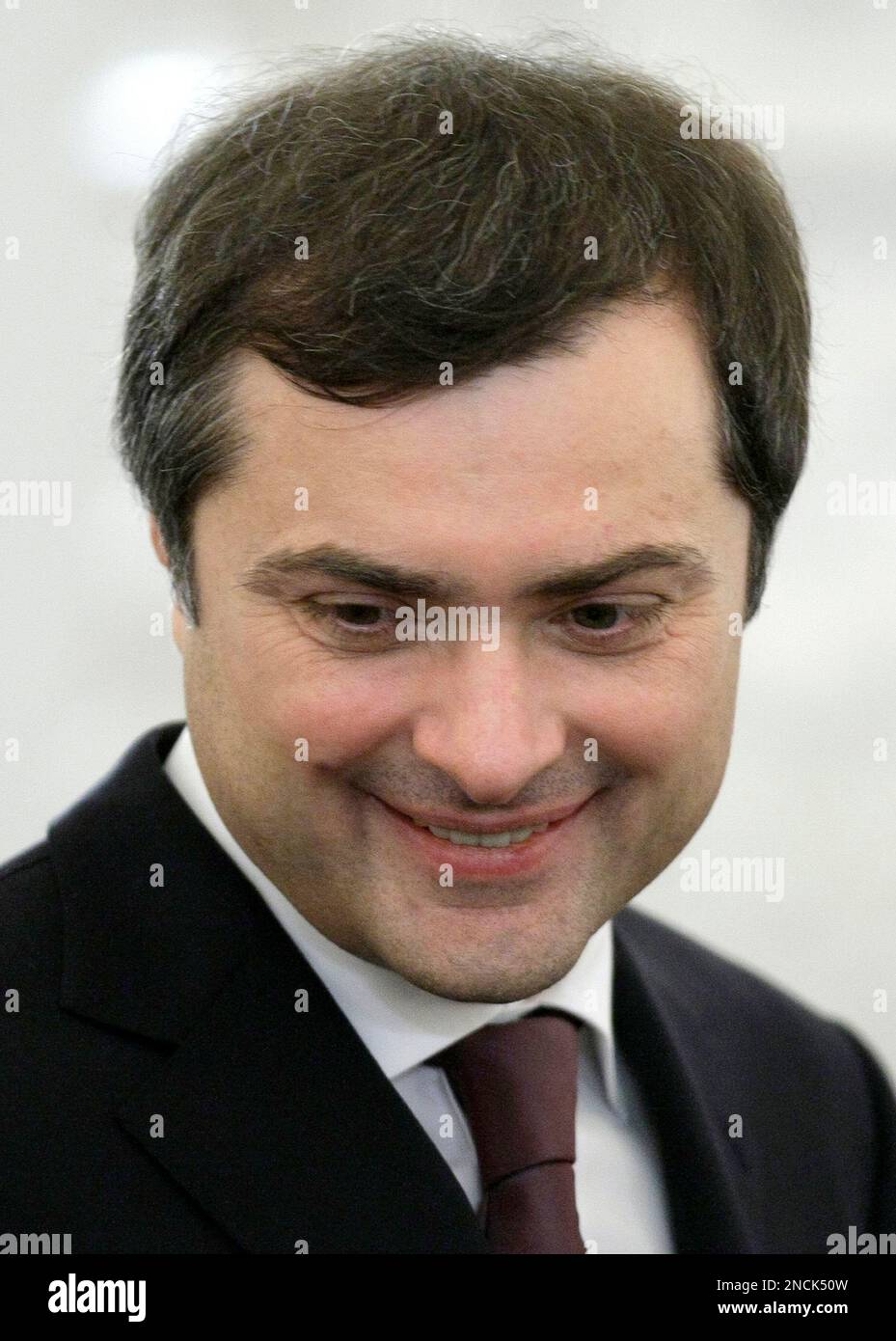 Kremlin's First Deputy Chief of Staff Vladislav Surkov enters St ...