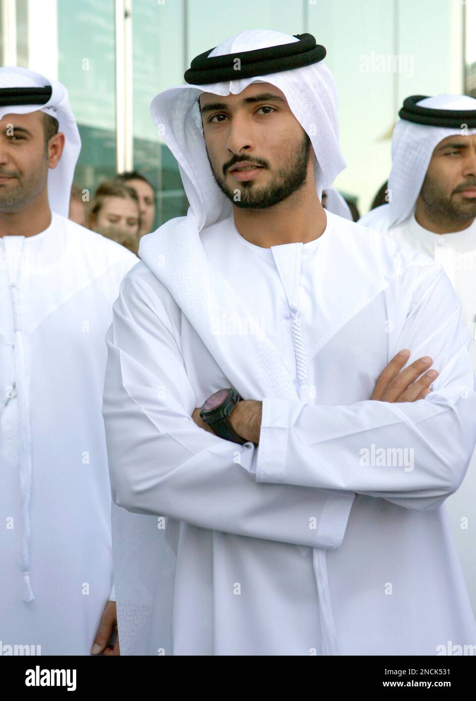Sheikh Majid bin Mohammed Al Maktoum, attends an event at Ferrari World in Dubai, Tuesday, Nov ...