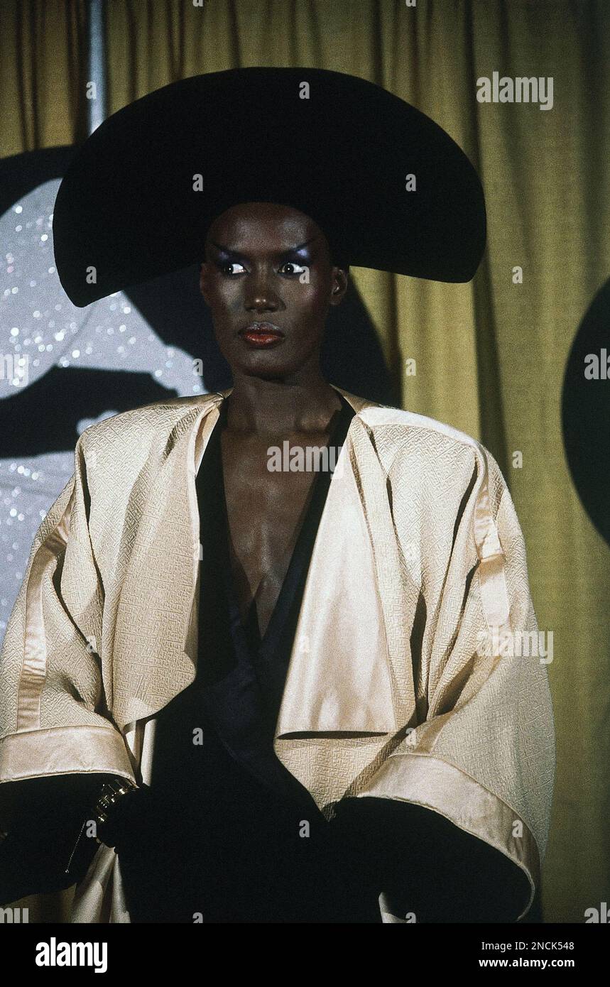 Singer Grace Jones at the Grammy Awards in Los Angeles, Feb. 28, 1984 ...