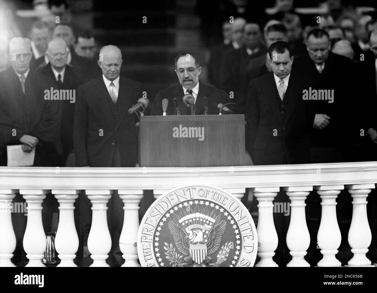 Rabbi Louis Finklestein gives invocation at President Dwight David ...