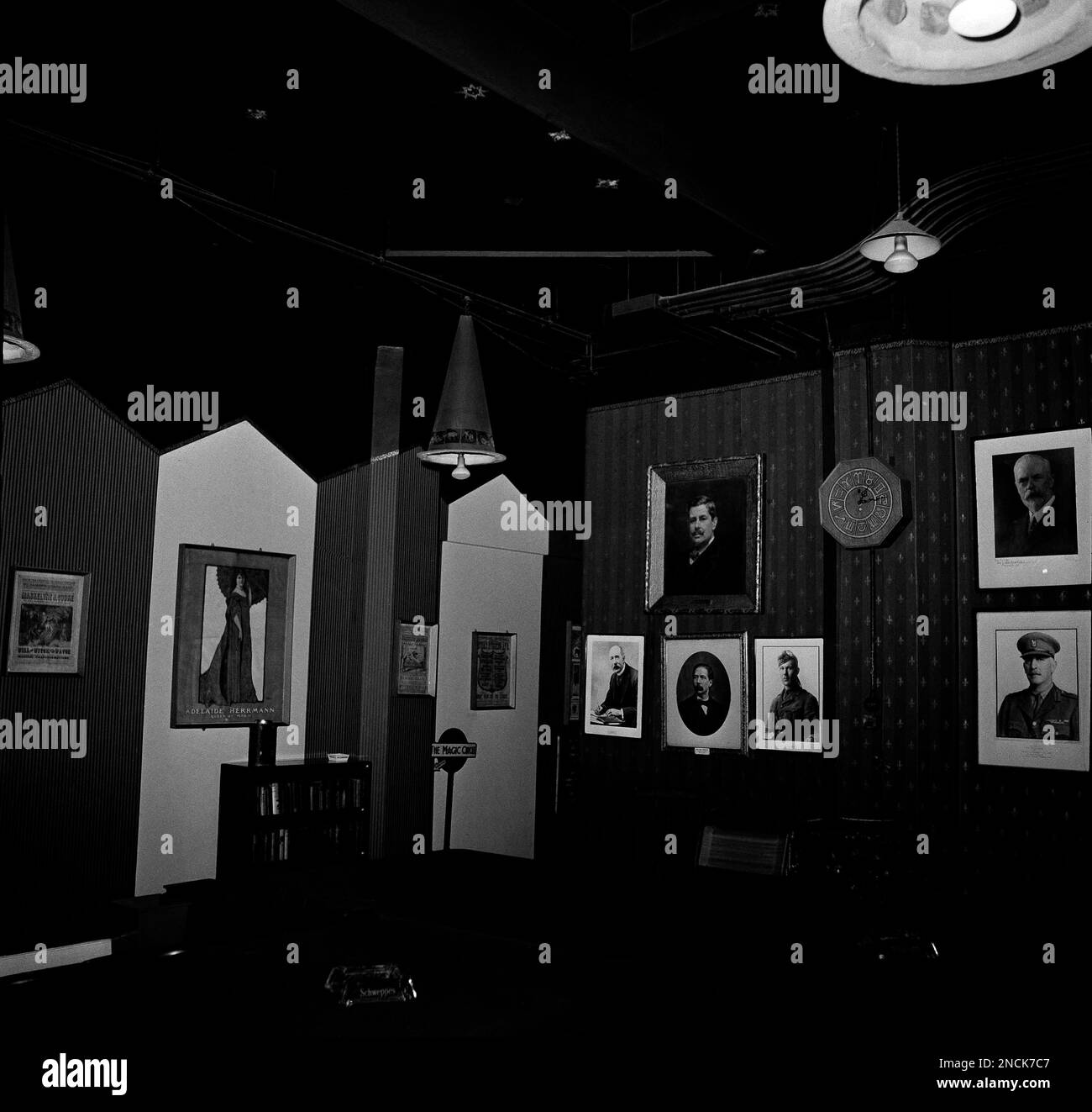 The club room of the British Magic Circle, the national headquarters of ...