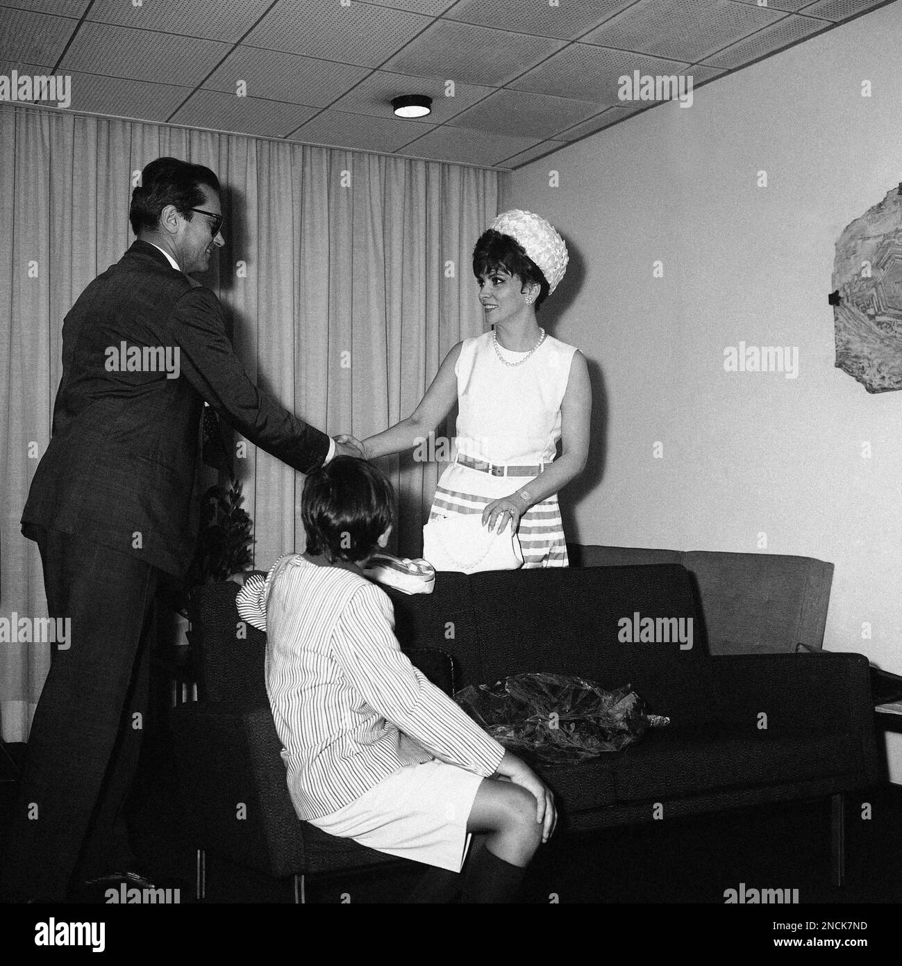 Italian actress Gina Lollobrigida and her husband, Dr. Milko Skofic ...