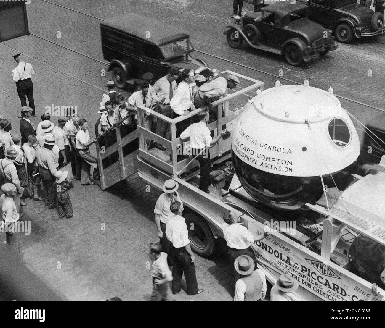 This is the “Bathyscaphe” created by Prof. Auguste Piccard of Belgium ...