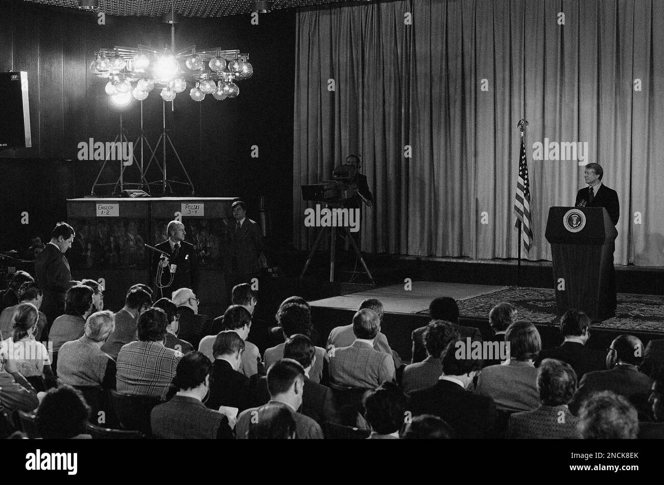 President Jimmy Carter held a news conference in Warsaw, Poland on Dec ...