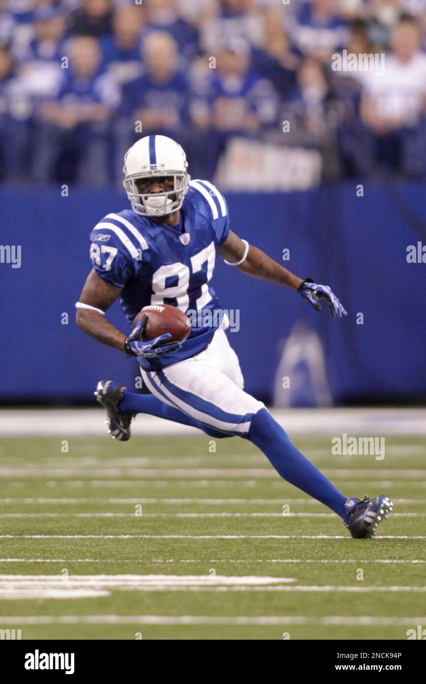 Indianapolis Colts wide receiver Reggie Wayne (87) in action during an ...