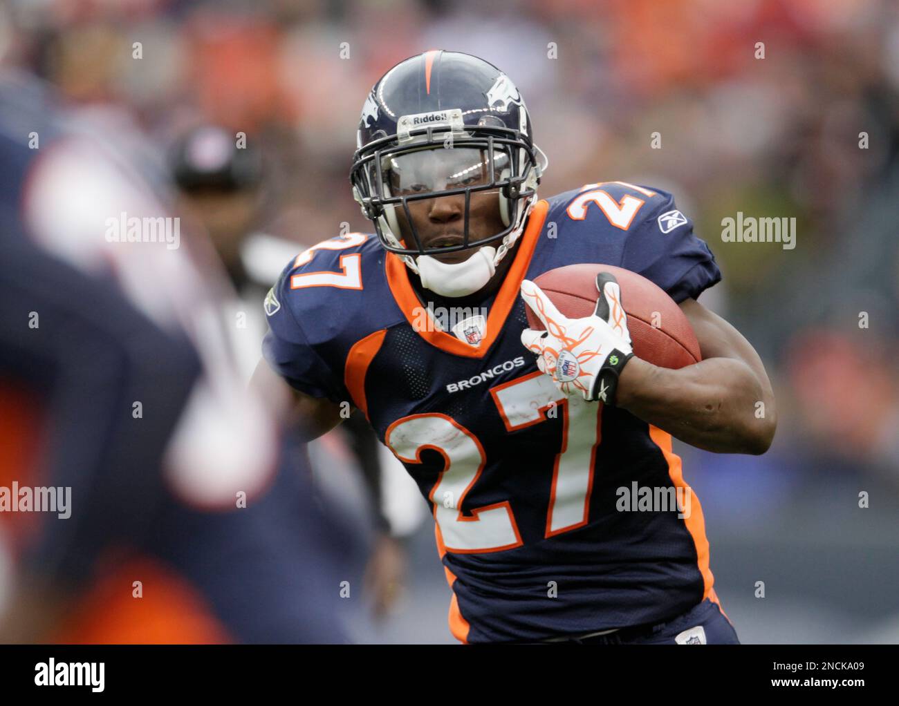 Denver Broncos running back Knowshon Moreno runs against the St. Louis ...