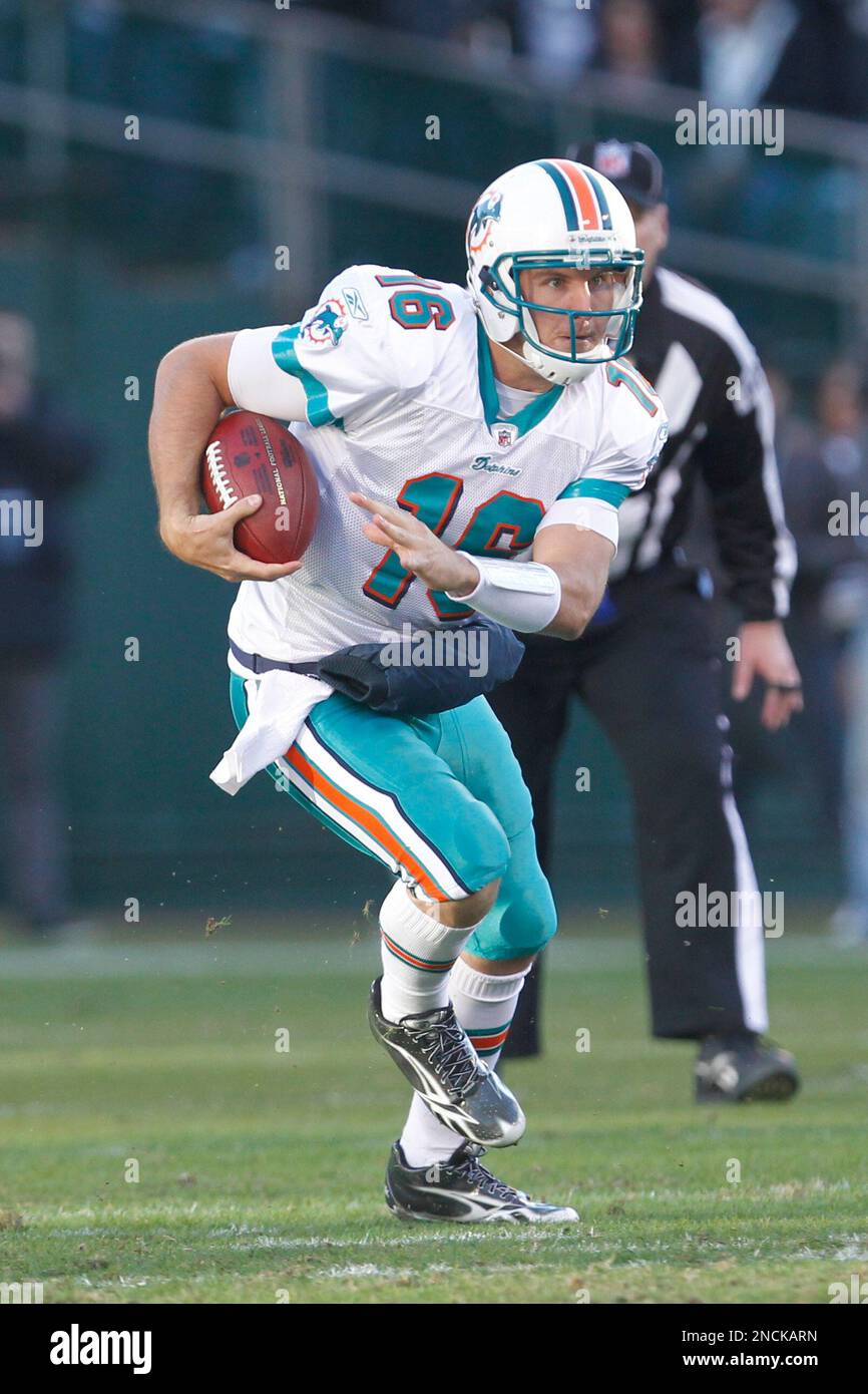 Miami Dolphins quarterback Tyler Thigpen (16) in action during the ...