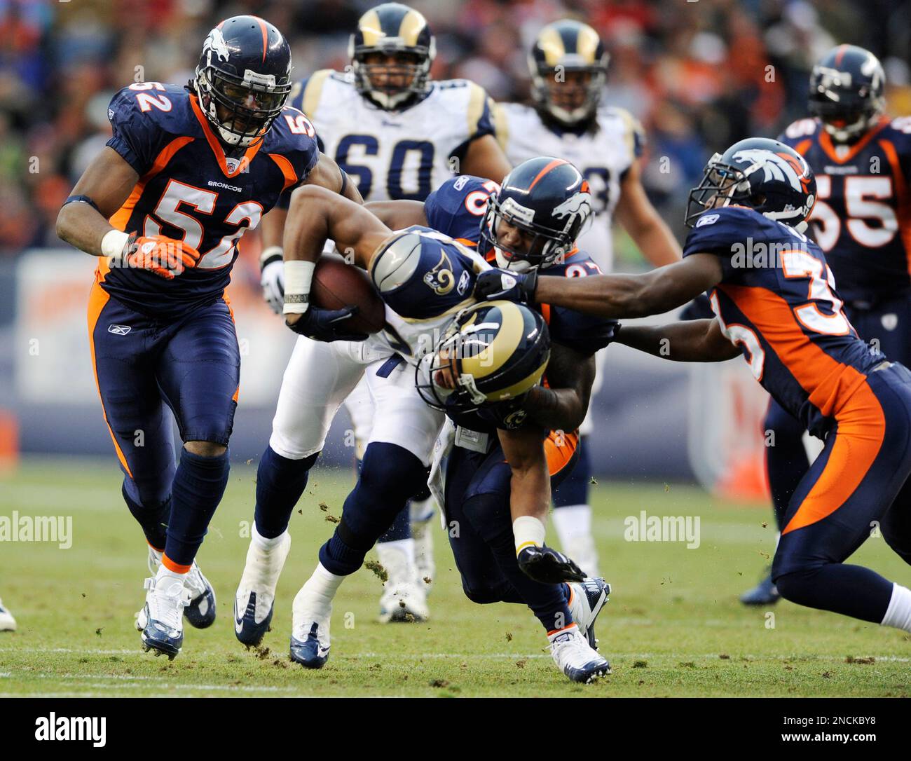 St. Louis Rams wide receiver Danario Alexander (84) is tackled by ...