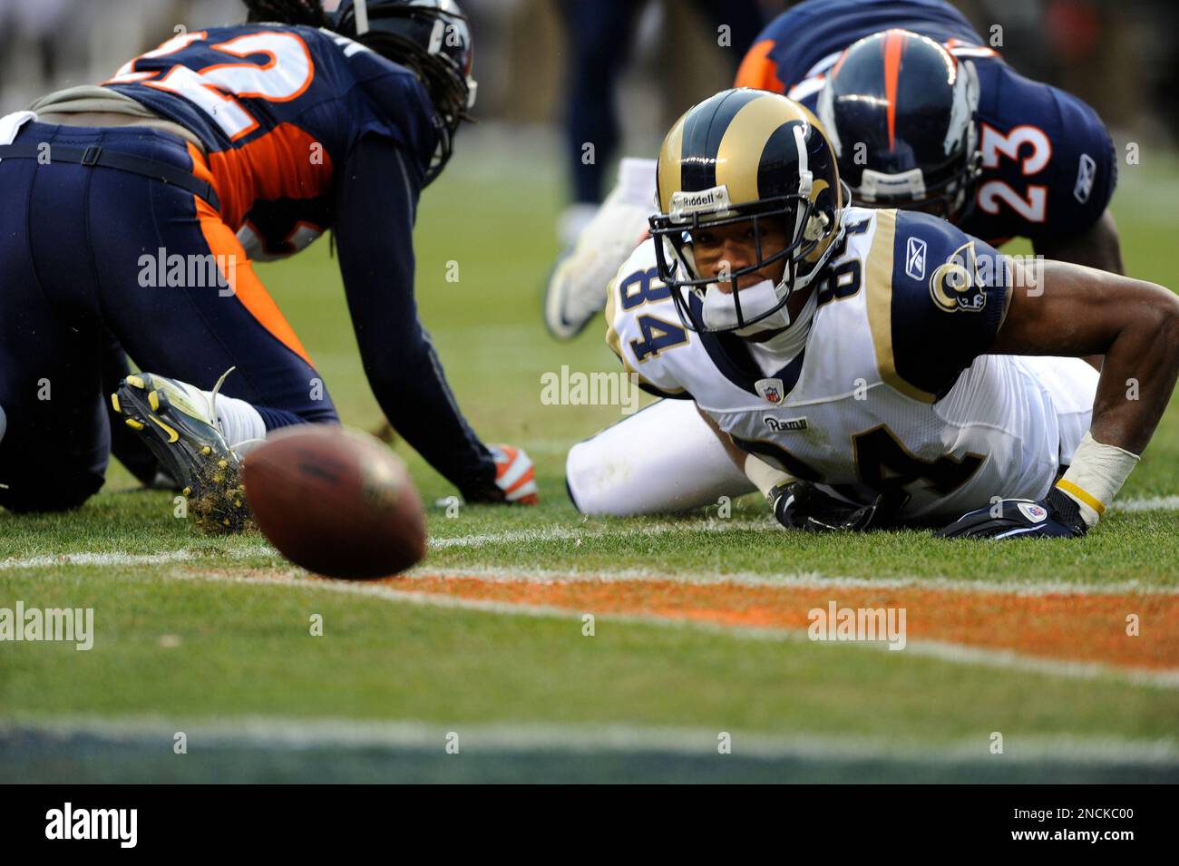 St. Louis Rams wide receiver Danario Alexander (84) is tackled at the ...