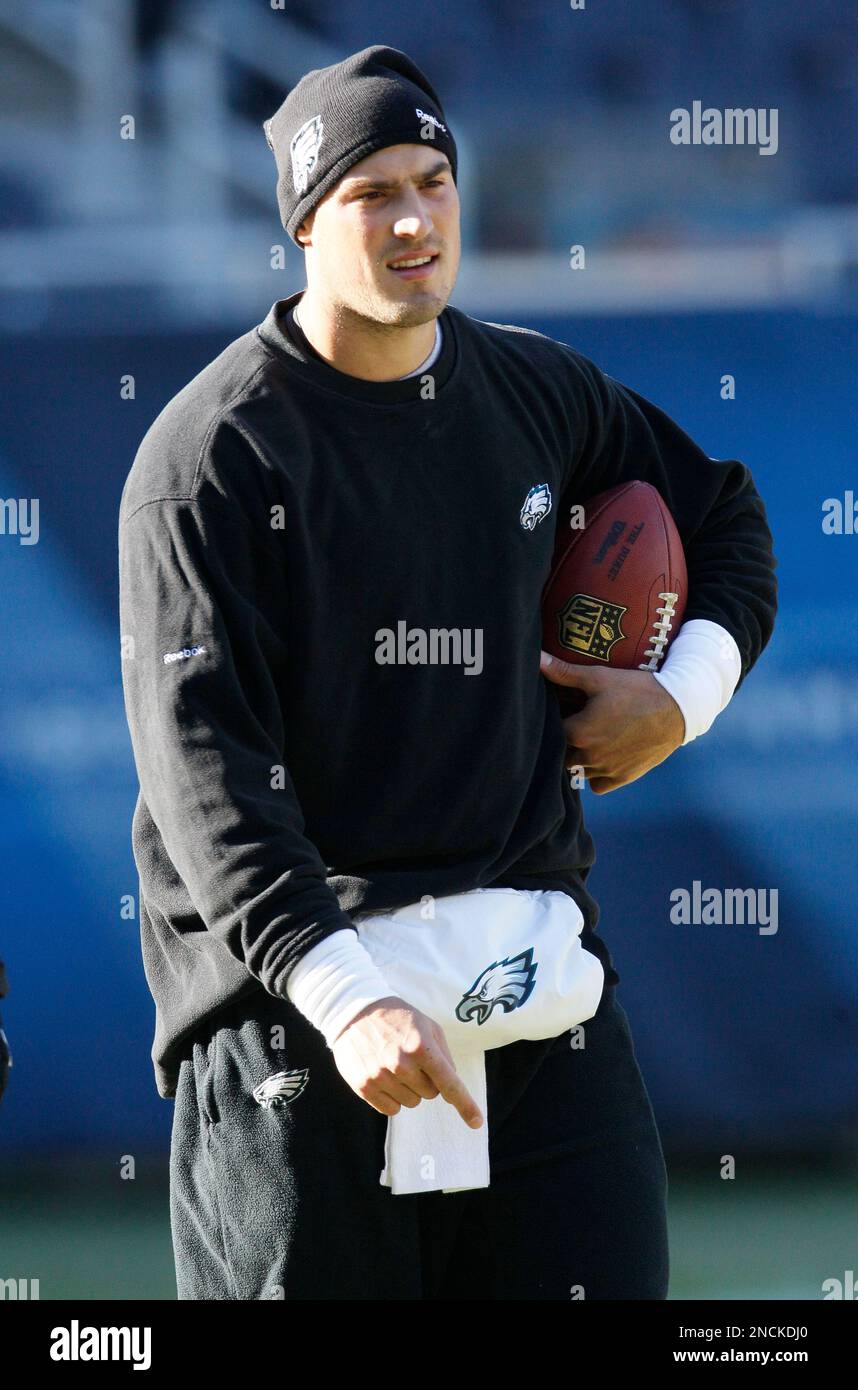 Philadelphia Eagles quarterback Mike Kafka is seen during warmups ...