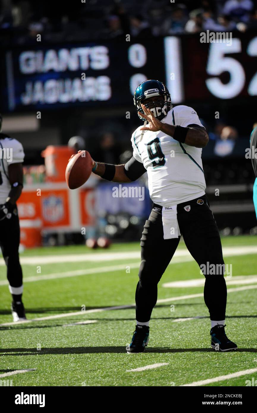 Jacksonville Jaguars' David Garrard before the NFL football game ...