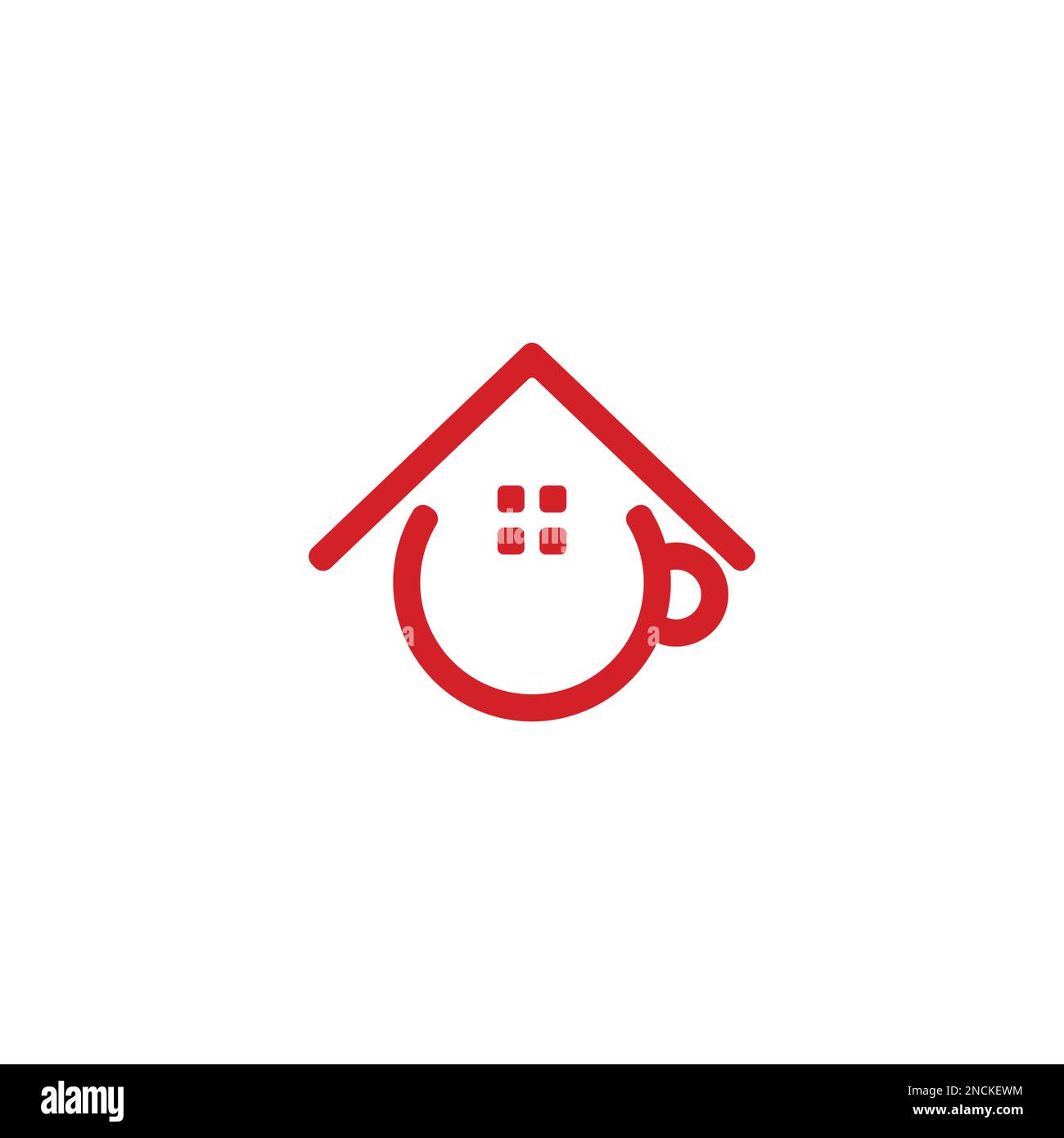 coffee cup home happy smile logo vector Stock Vector Image & Art - Alamy