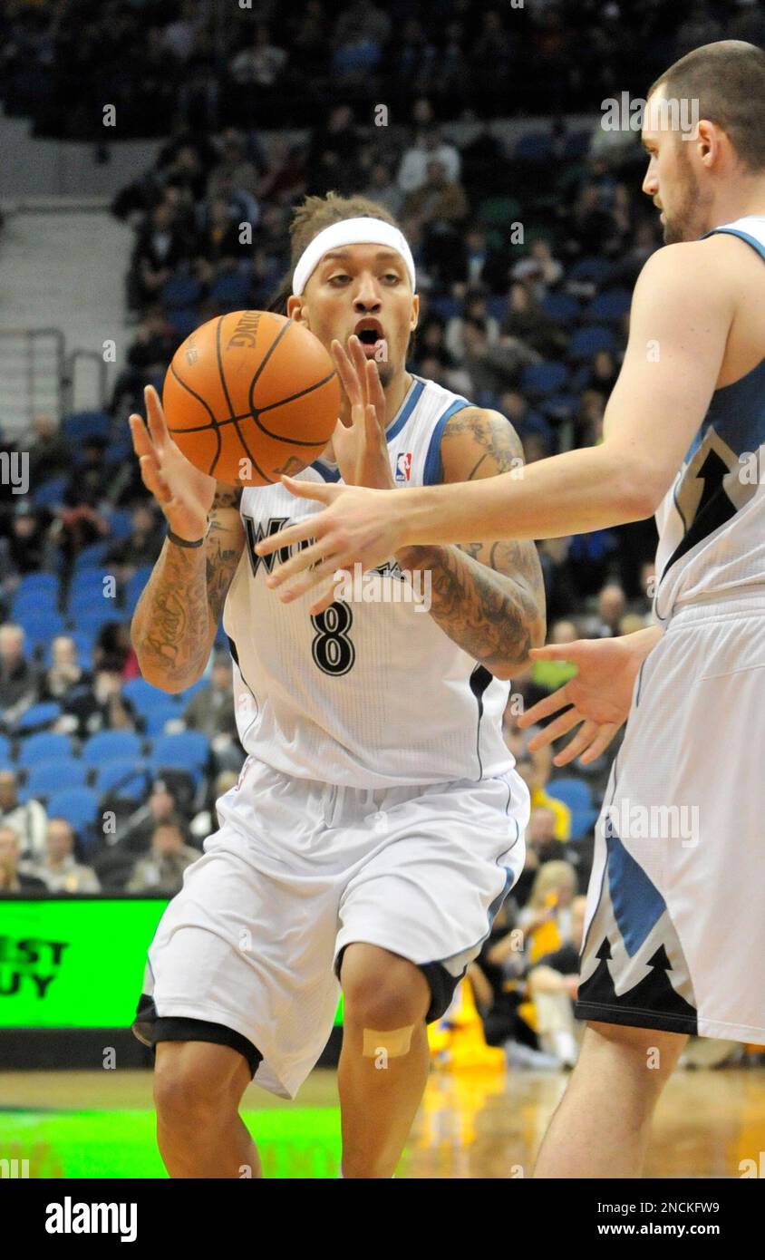 Minnesota Timberwolves' Michael Beasley during the first half of an NBA ...