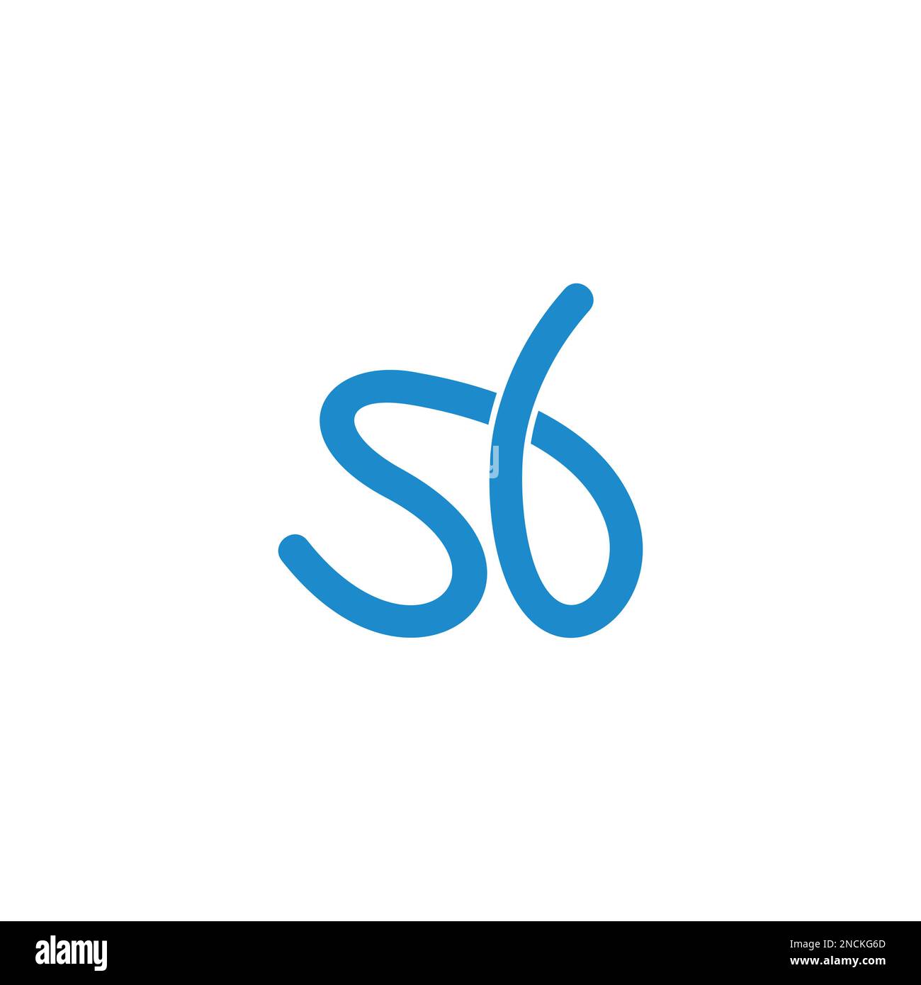 letter sb loop motion logo vector Stock Vector Image & Art - Alamy