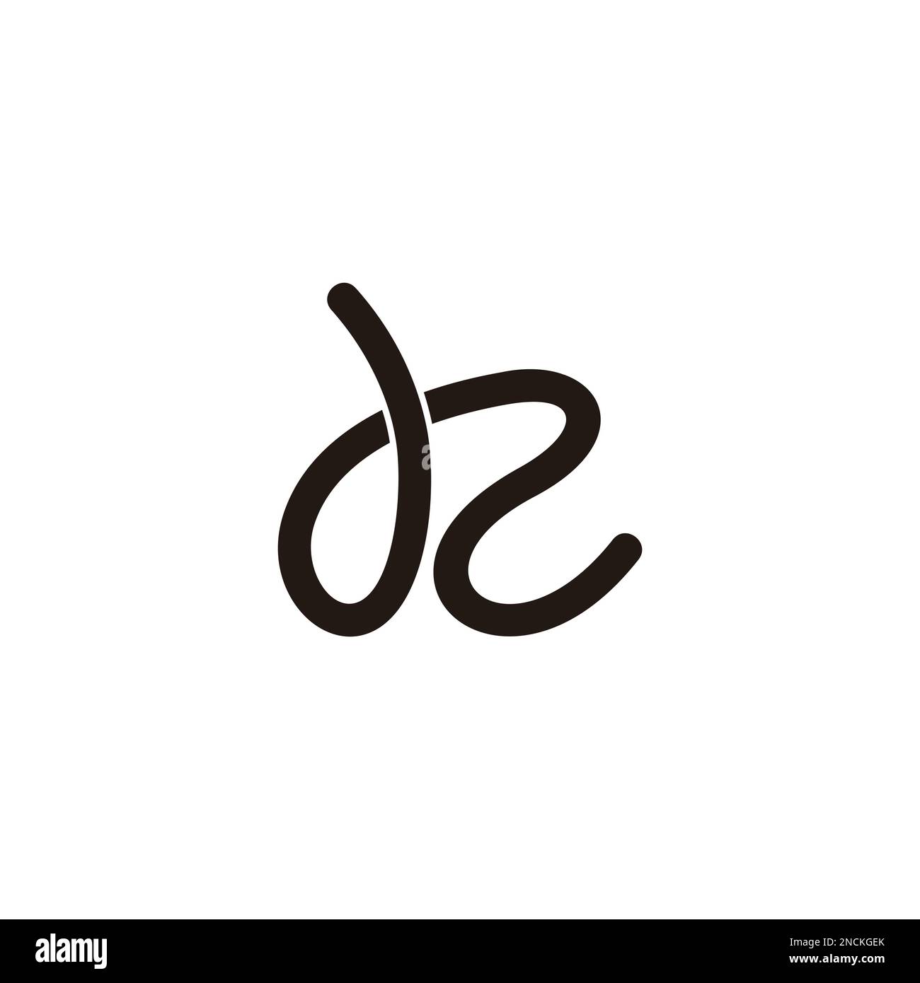 letter dr curves sign logo vector Stock Vector Image & Art - Alamy