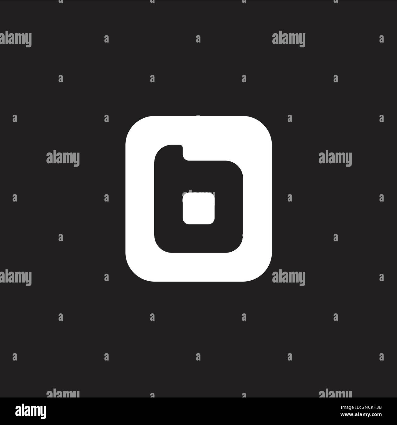 letter b curve negative space logo vector Stock Vector Image & Art - Alamy