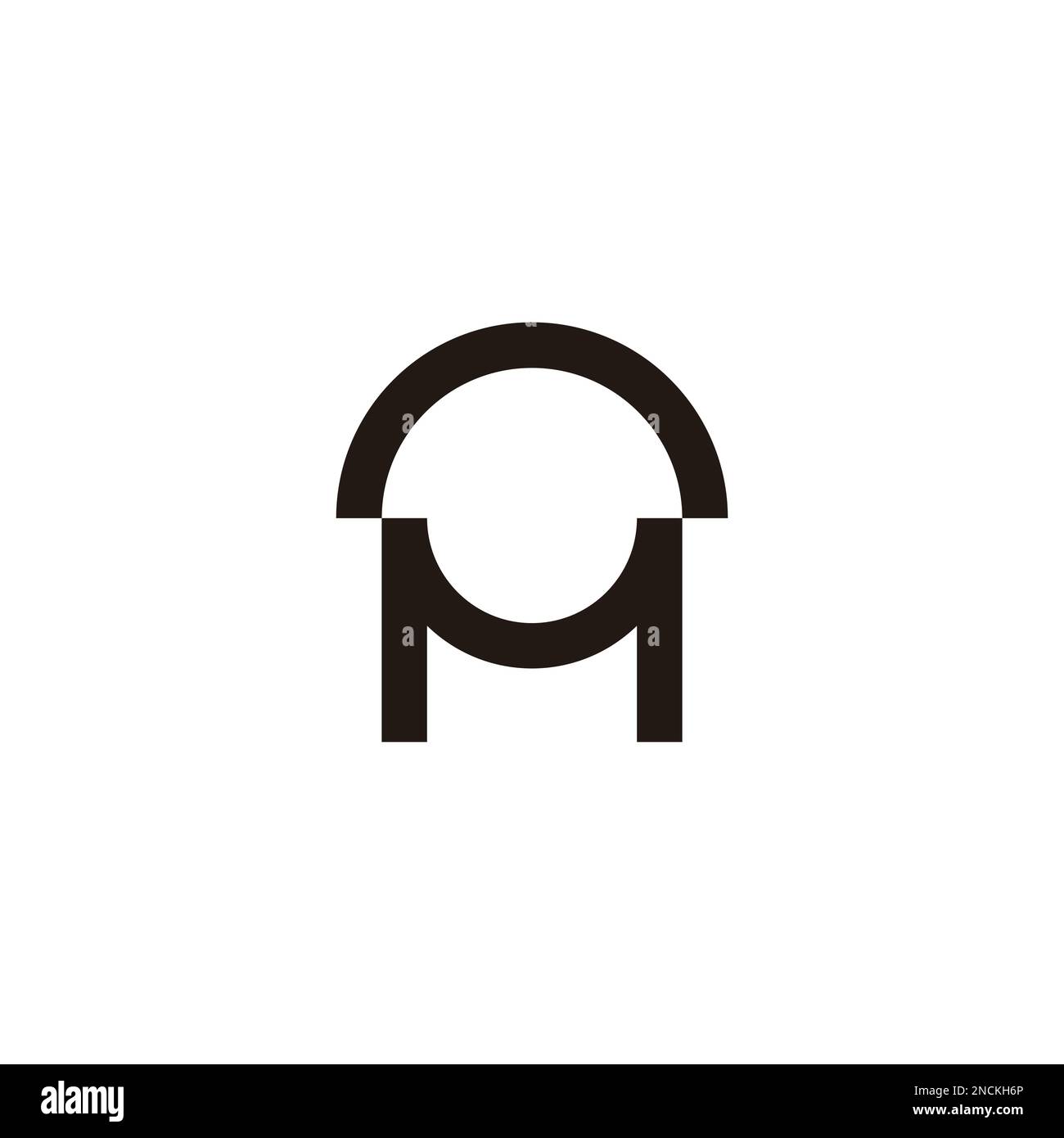 letter m curves geometric line sun logo vector Stock Vector Image & Art ...