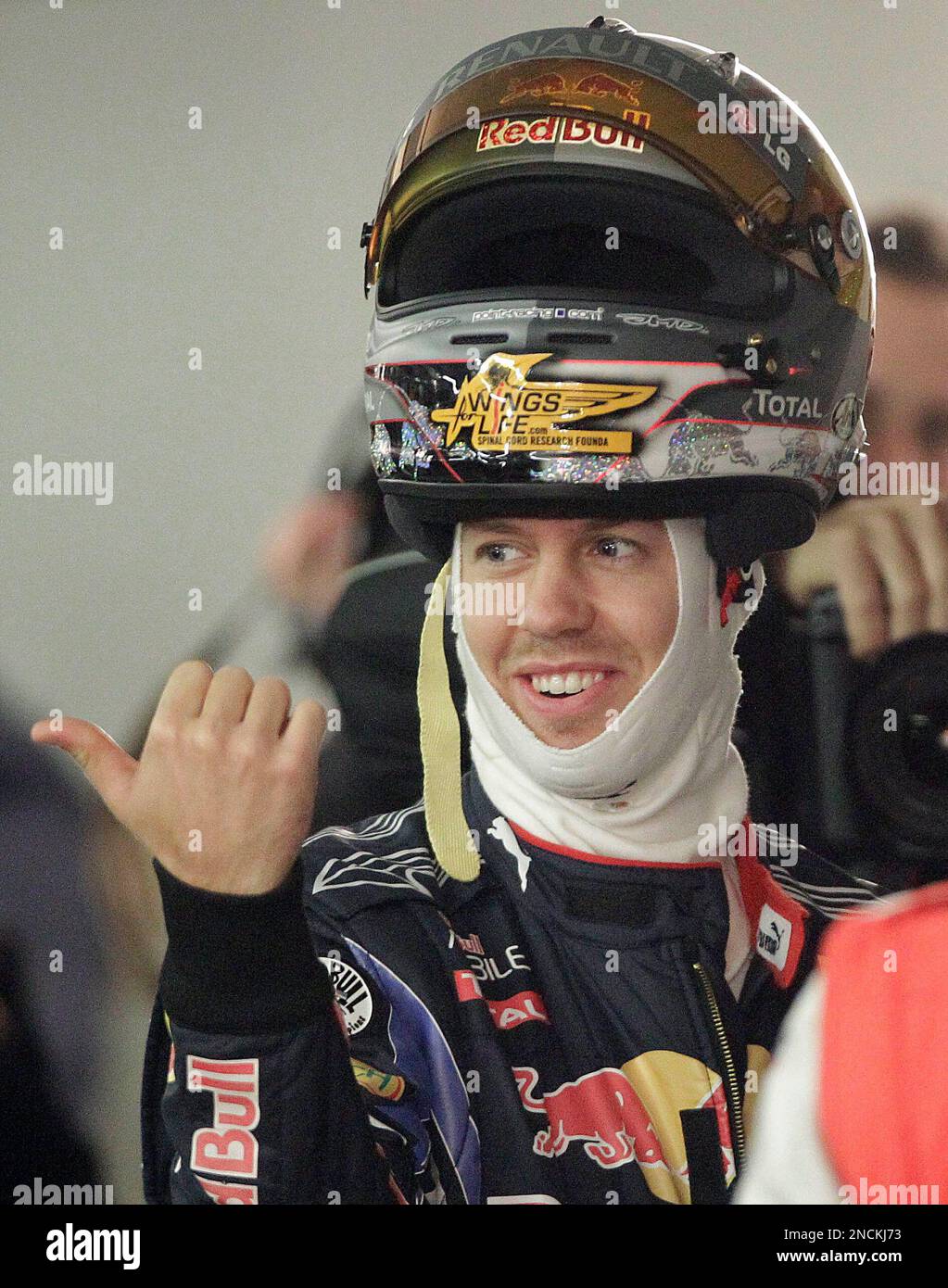 Red Bull Formula one driver and World Champion 2010 Sebastian Vettel ...