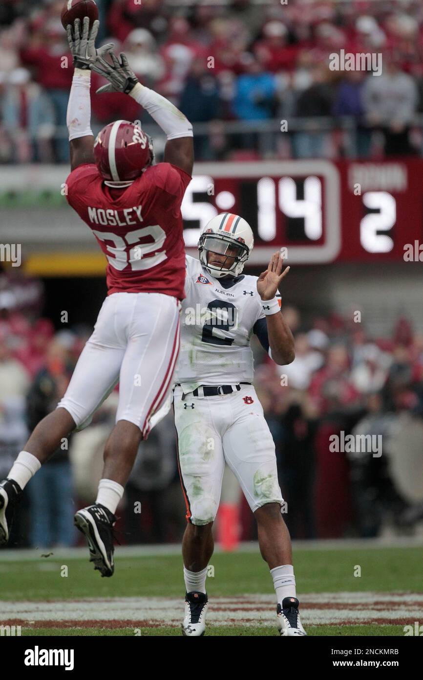Auburn quarterback Cameron Newton (2) throws a first half touchdown ...
