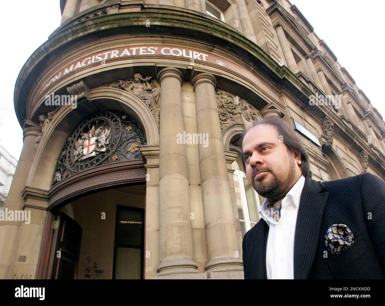 Indian businessman Kautilya Nandan Pruthi poses for photographers as he ...