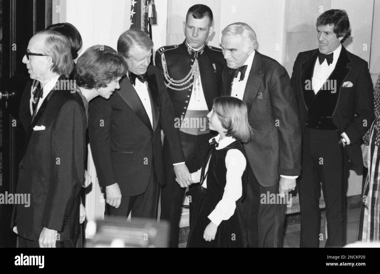 President Jimmy Carter and First Lady Rosalynn Carter greet Gillian ...