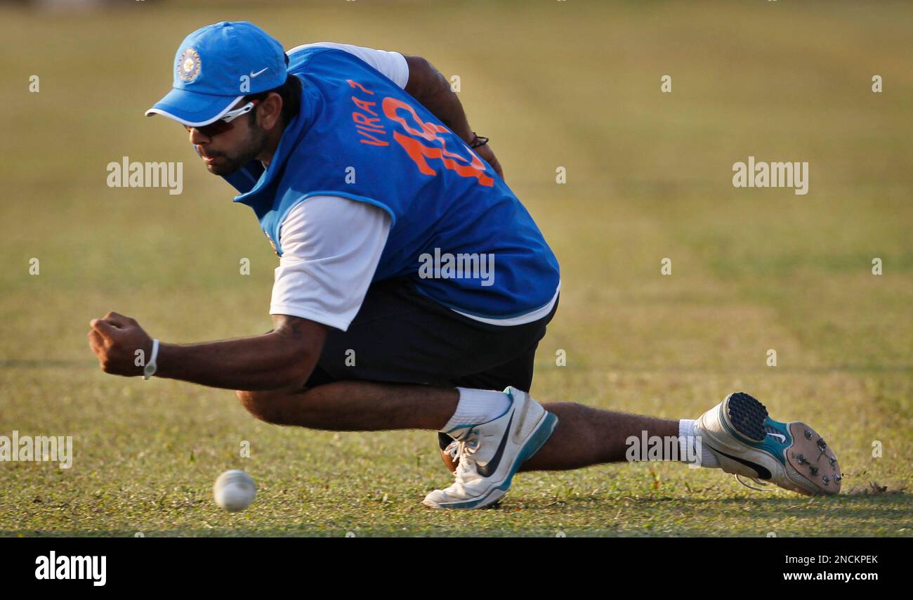 India's Virat Kohli practices in Gauhati, India, Friday, Nov. 26, 2010 ...