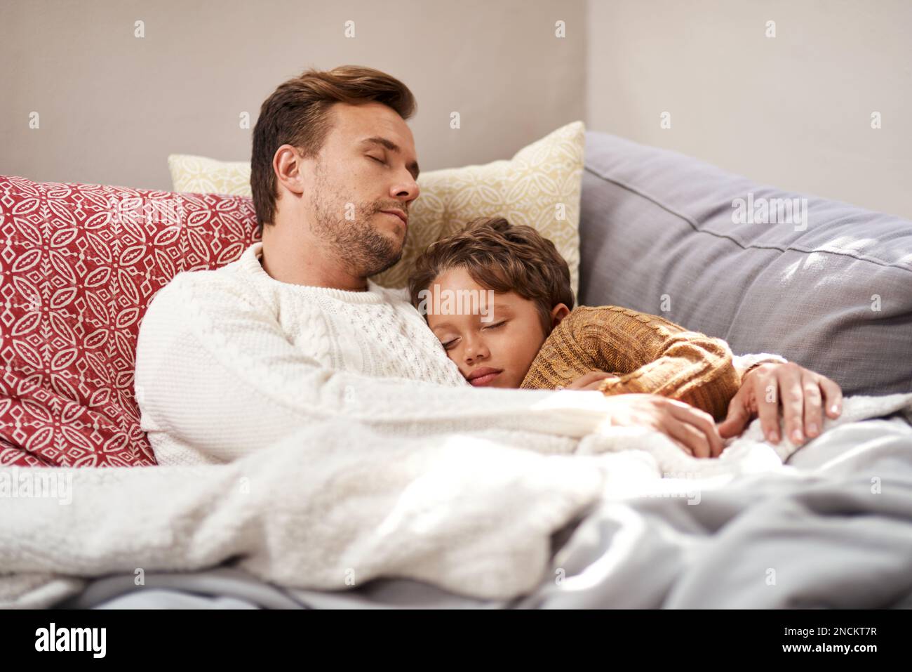 Snuggle time on the sofa always end up being nap time. a man and his ...