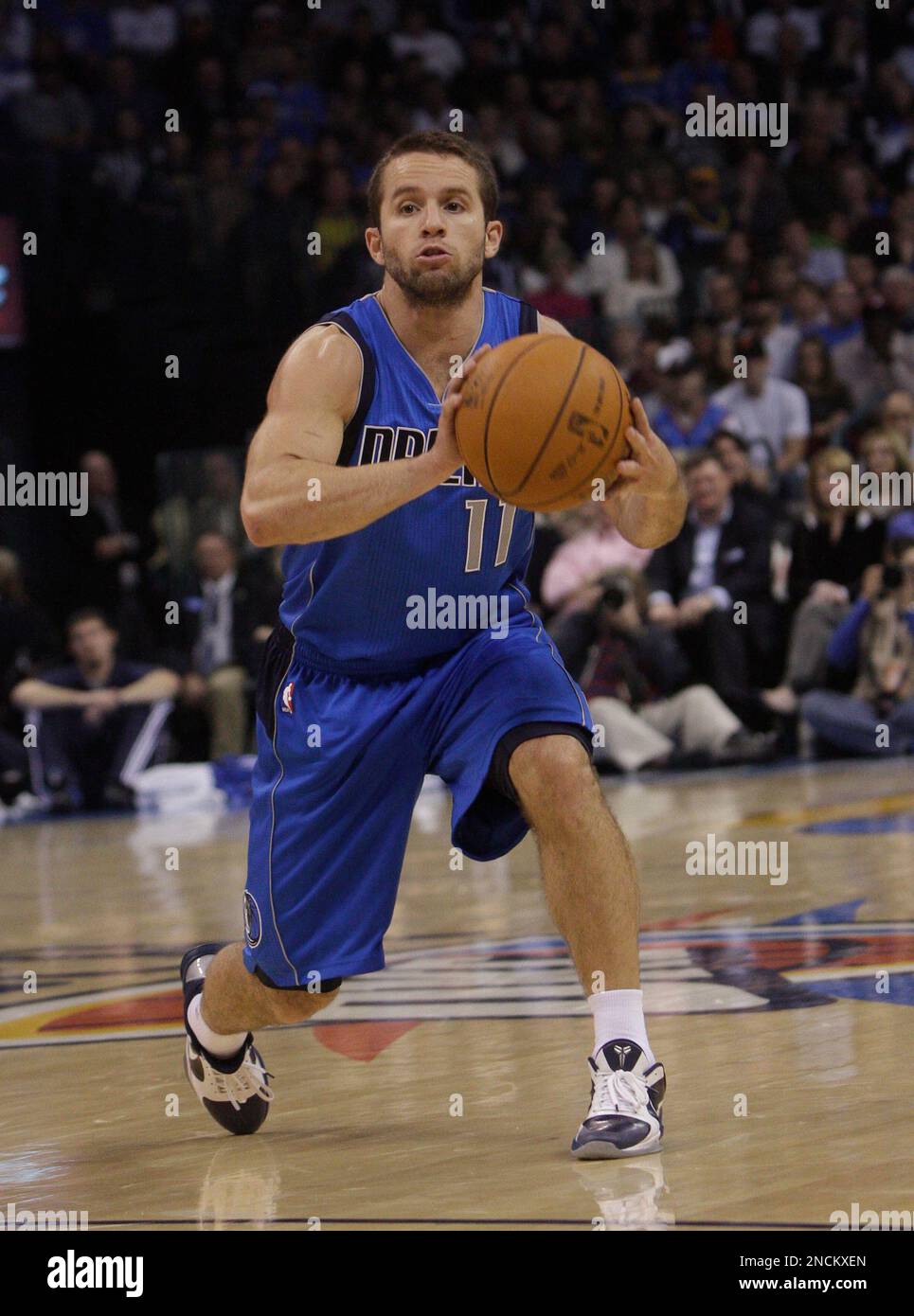 Dallas Mavericks guard Jose Barea in an NBA basketball game in Oklahoma ...