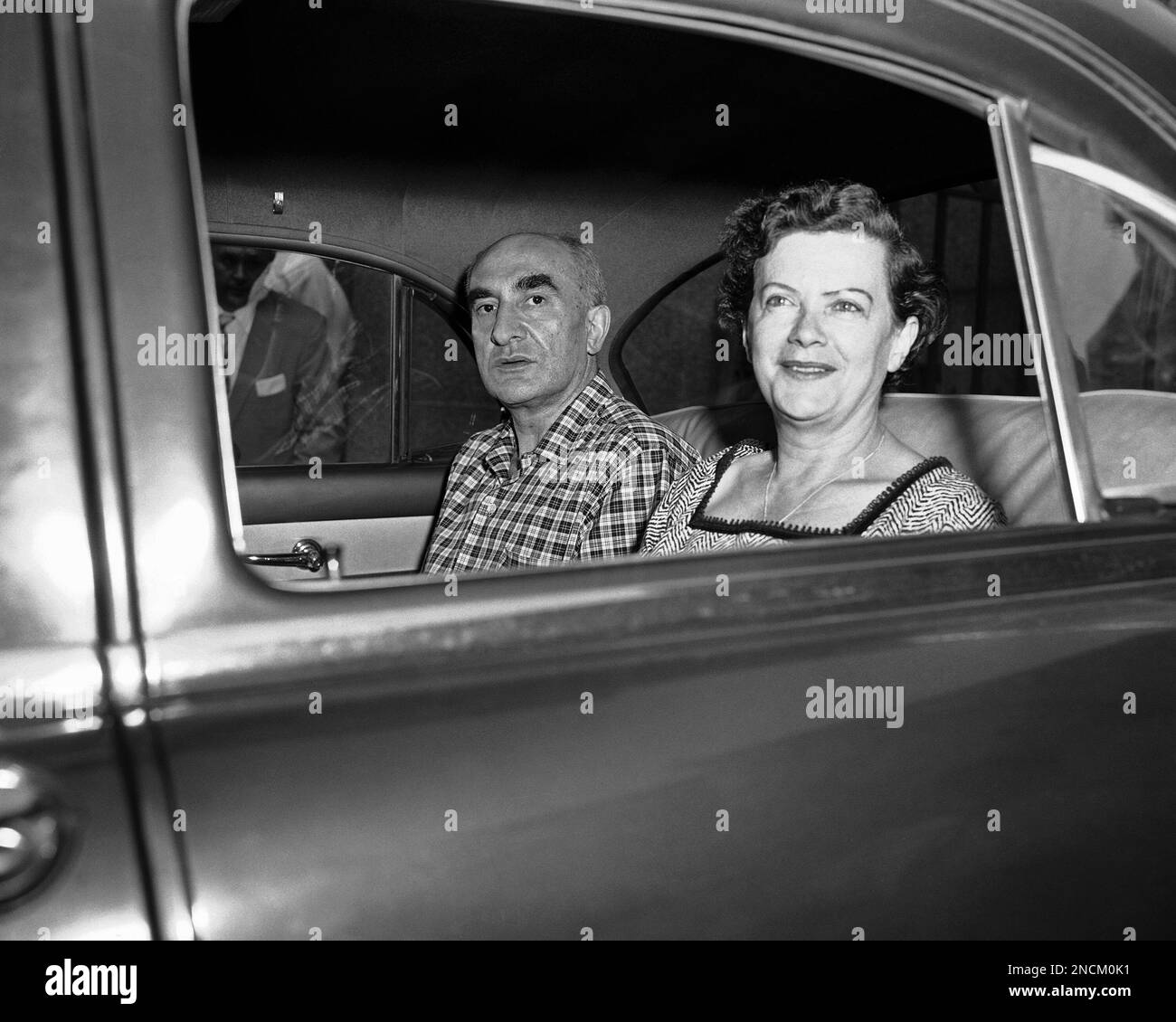 Jack Soble and his wife Myra, leave Federal court in New York on August ...