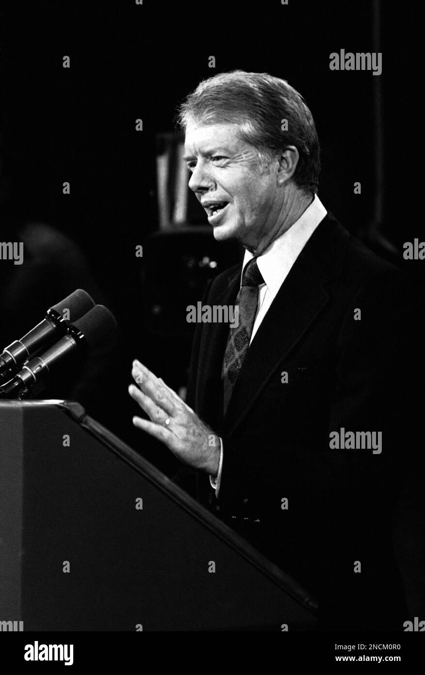 Microphone gesturing leadership standing authority communication hi-res ...