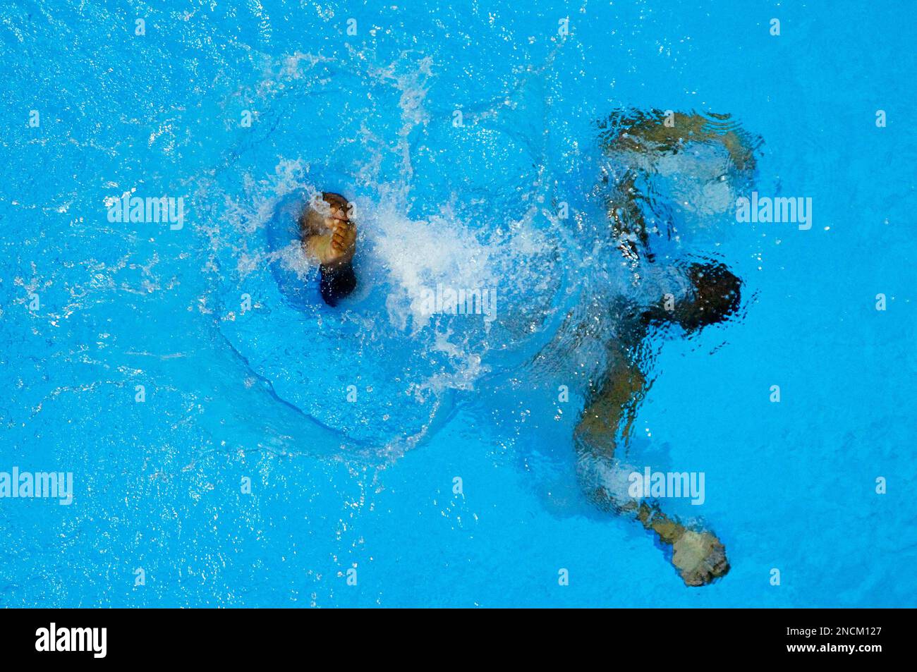 Nino Carog of the Philippines competes in the men's 1-meter springboard ...